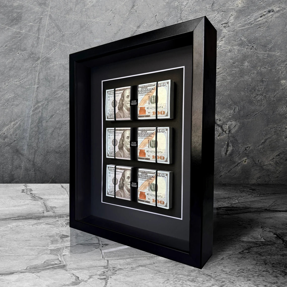 3 Stacks Dollar Frame – MoneyFactory.Pk